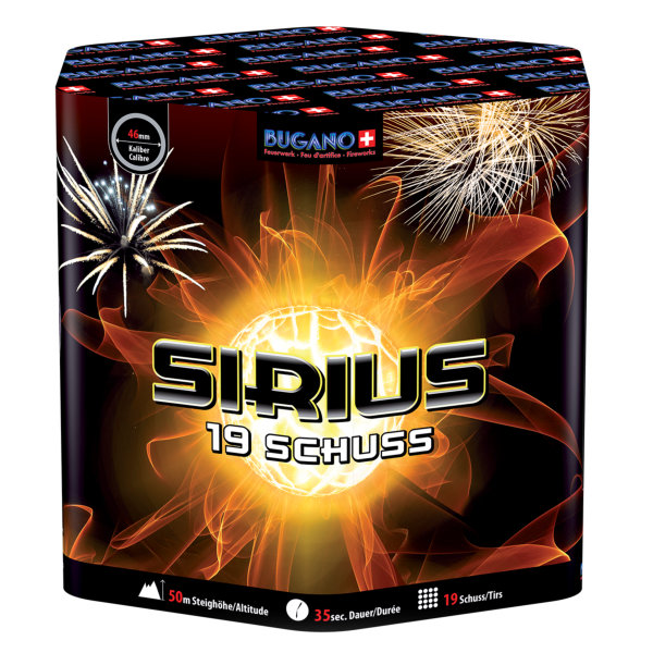 Feuerwerksbatterie Sirius, 19 Schuss